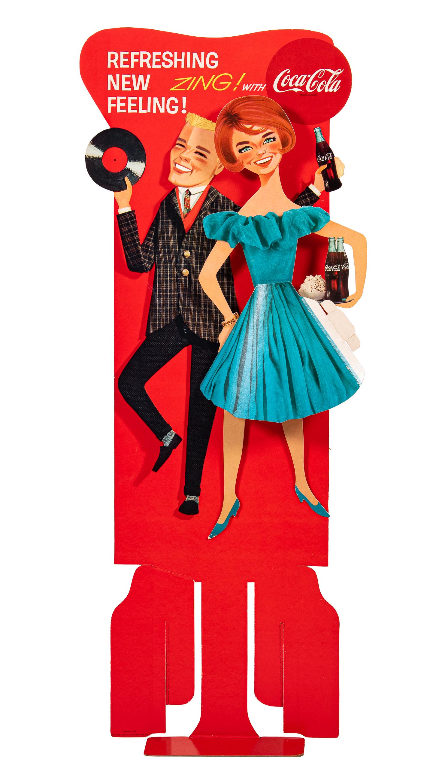 Coca Cola Zing Die Cut Motion Sign - Nov 22, 2019 | Route 32 Auctions in IN