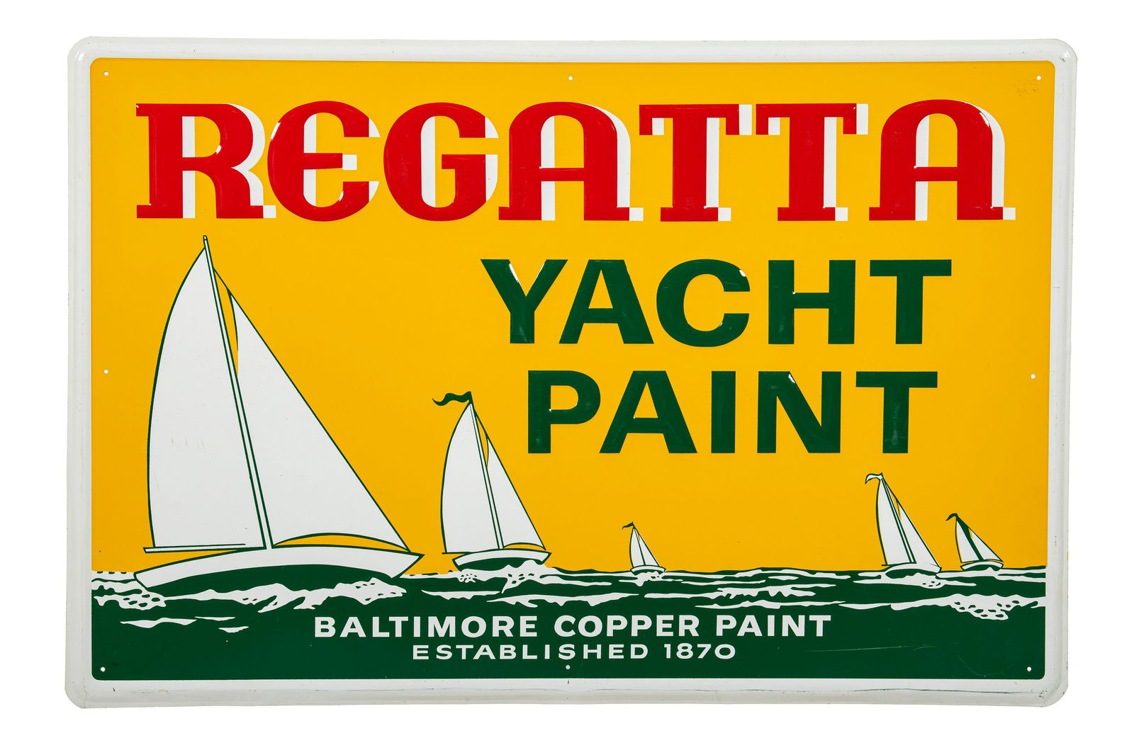 Regatta Yacht Paint Sign - Nov 22, 2019 | Route 32 Auctions in IN