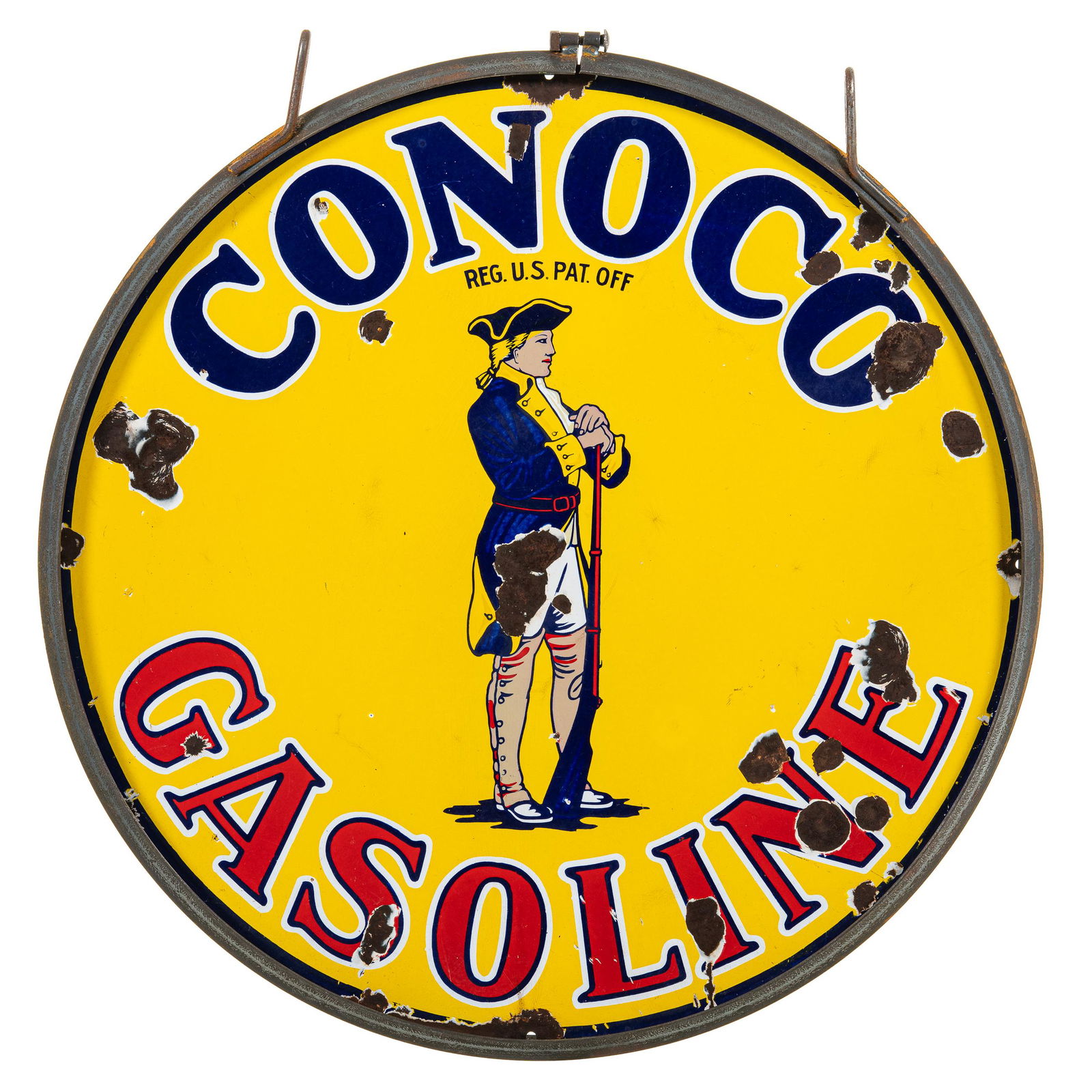 Conoco Minuteman Gasoline Sign In Frame - Nov 23, 2019 | Route 32 ...