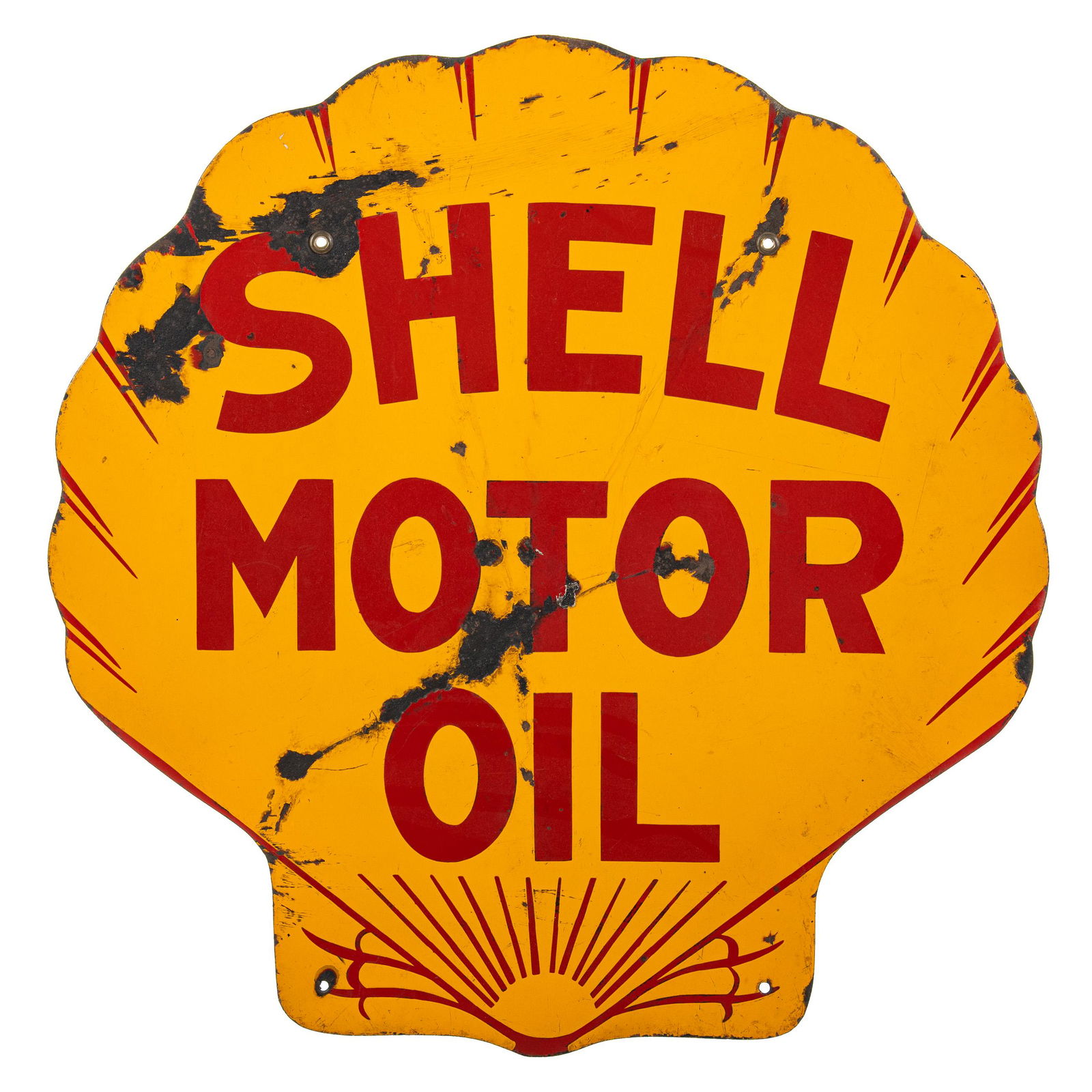 Shell Motor Oil Pecten Sign - Nov 23, 2019 | Route 32 Auctions in IN
