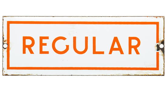 Coltex Regular Gasoline Sign.