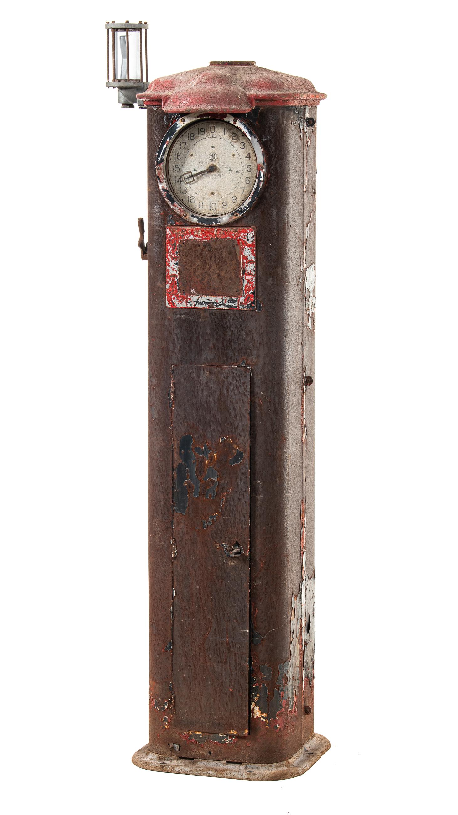 For Auction: Unrestored Gilbarco Clock Face Gas Pump (#0670) on Mar 22 ...