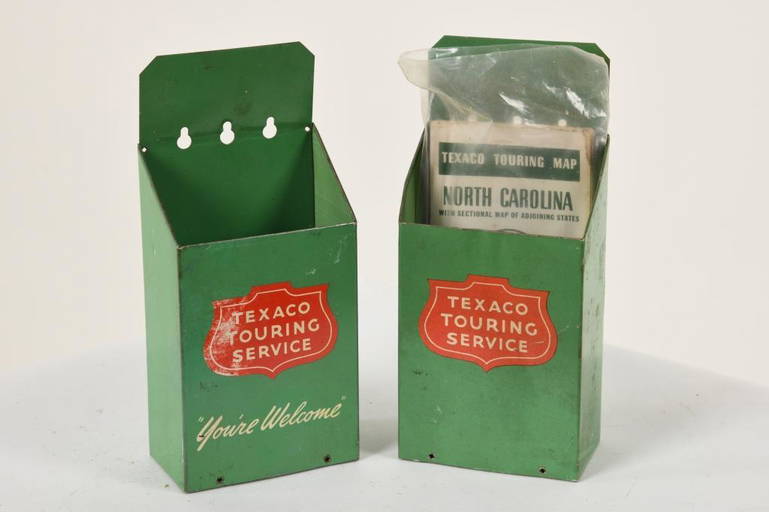 Pair Of Texaco Map Holders