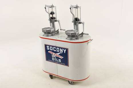 Bowser Double Lubester Texaco Oil Cart