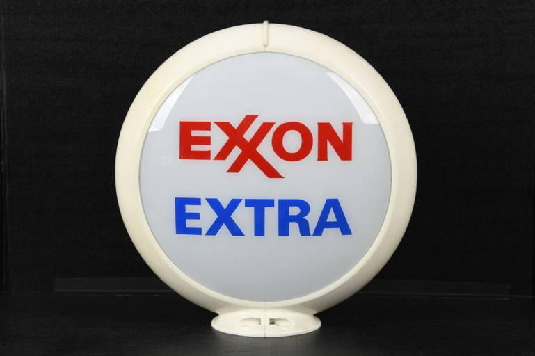 Exxon Extra Gas Pump Globe