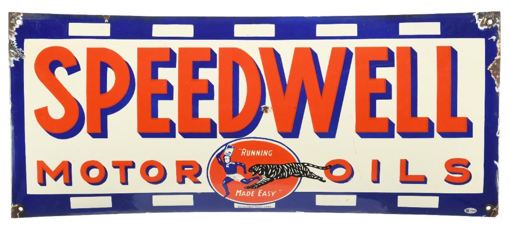 Early Speedwell Motor Oils Sign