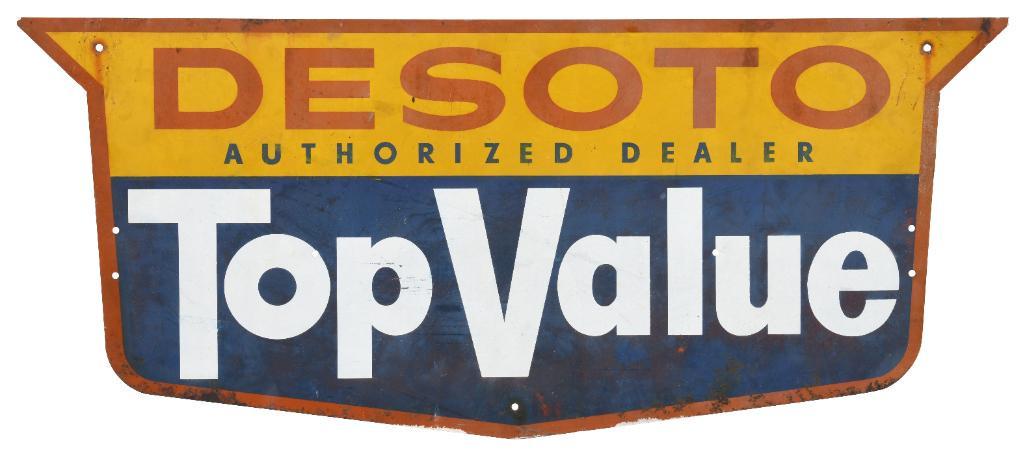 Desoto Top Value Authorized Dealer Dealership Sign