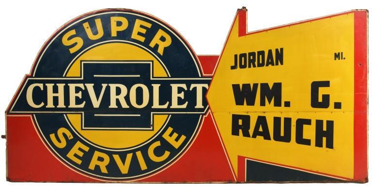 Chevrolet Super Service Sign - Nov 21, 2020 | Route 32 Auctions in IN