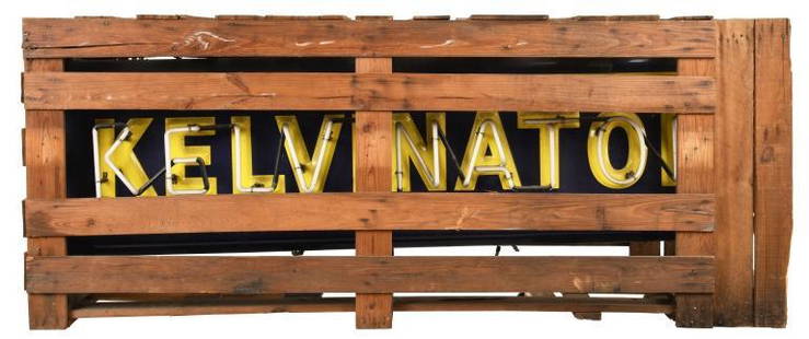 Rare Gleaner Farm Combines Neon Sign & Crate