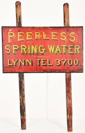 Peerless Spring Water Sign