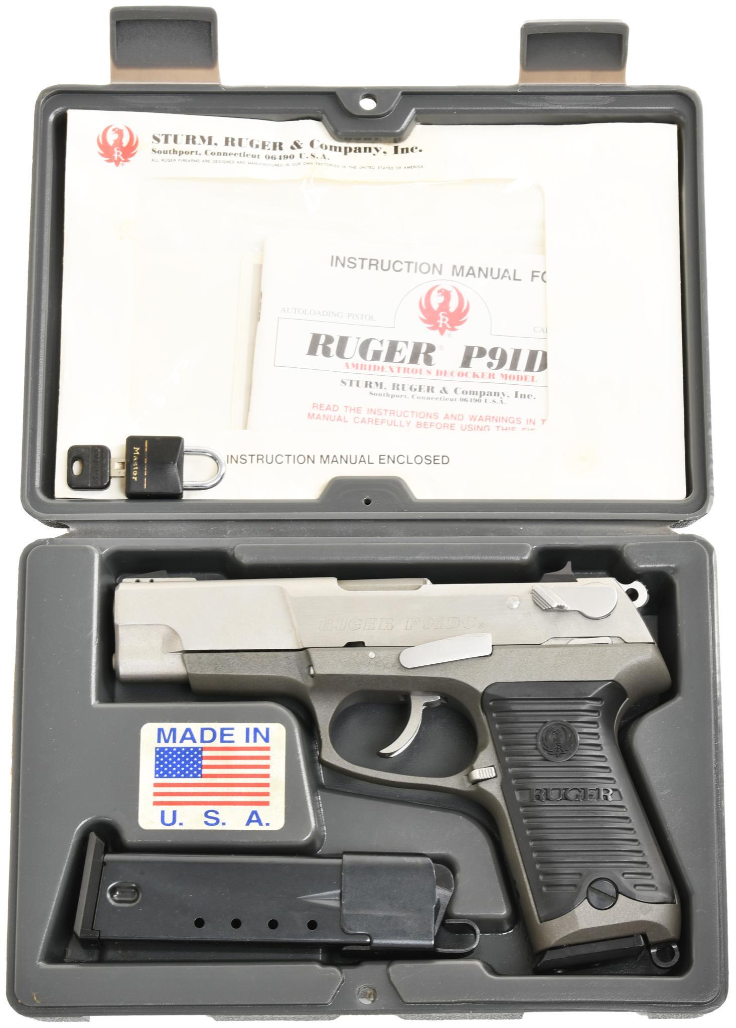 Ruger P91DC .40 Caliber Semi-Auto Pistol S#:340-03754 - Jan 30, 2021 ...