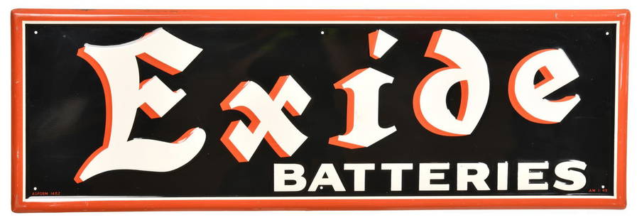 Exide Batteries Metal Sign