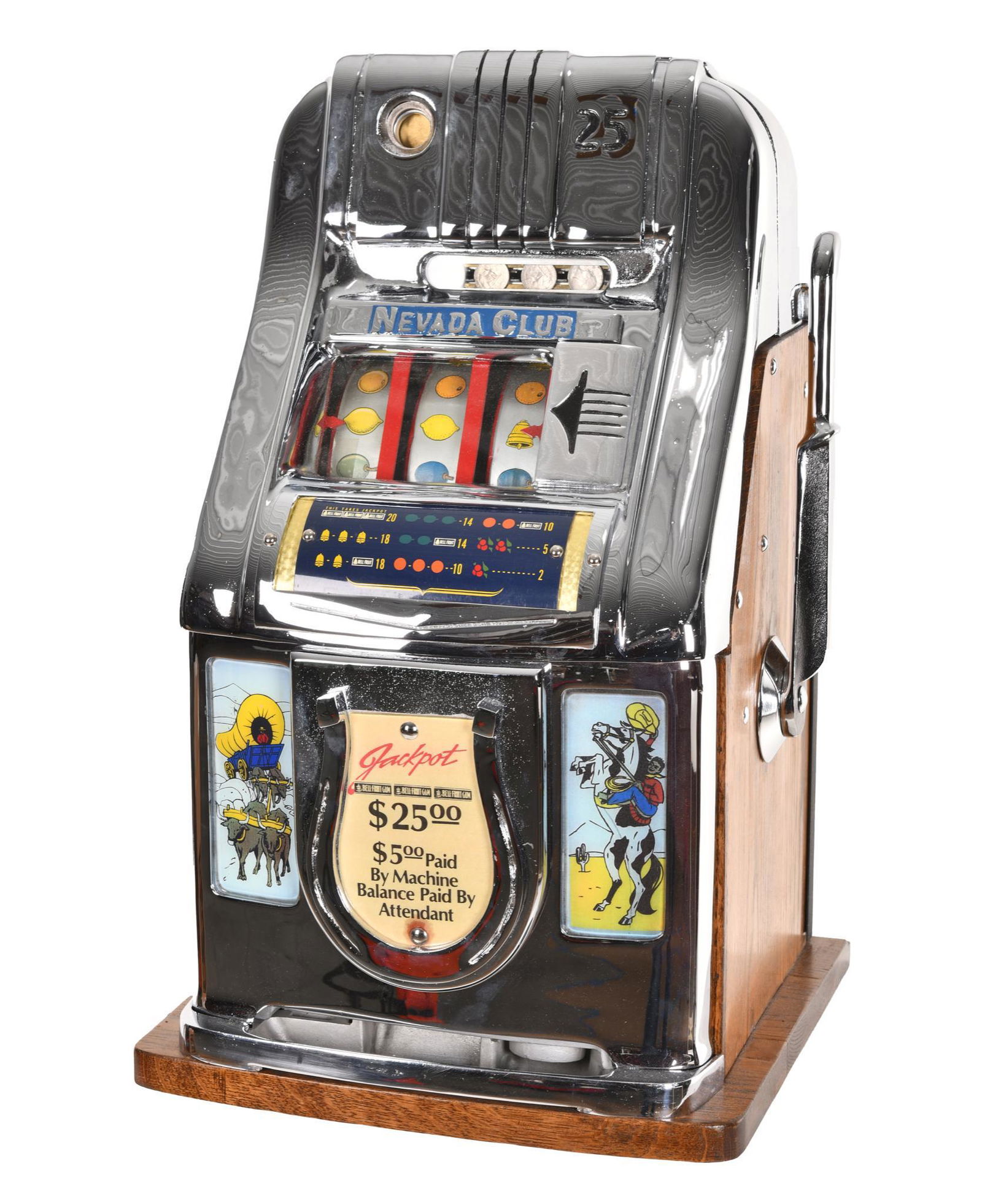 25¢ MILLS "JEWEL BELL" HIGH TOP SLOT MACHINE IN CARVED - Jun 20, 2020 ...
