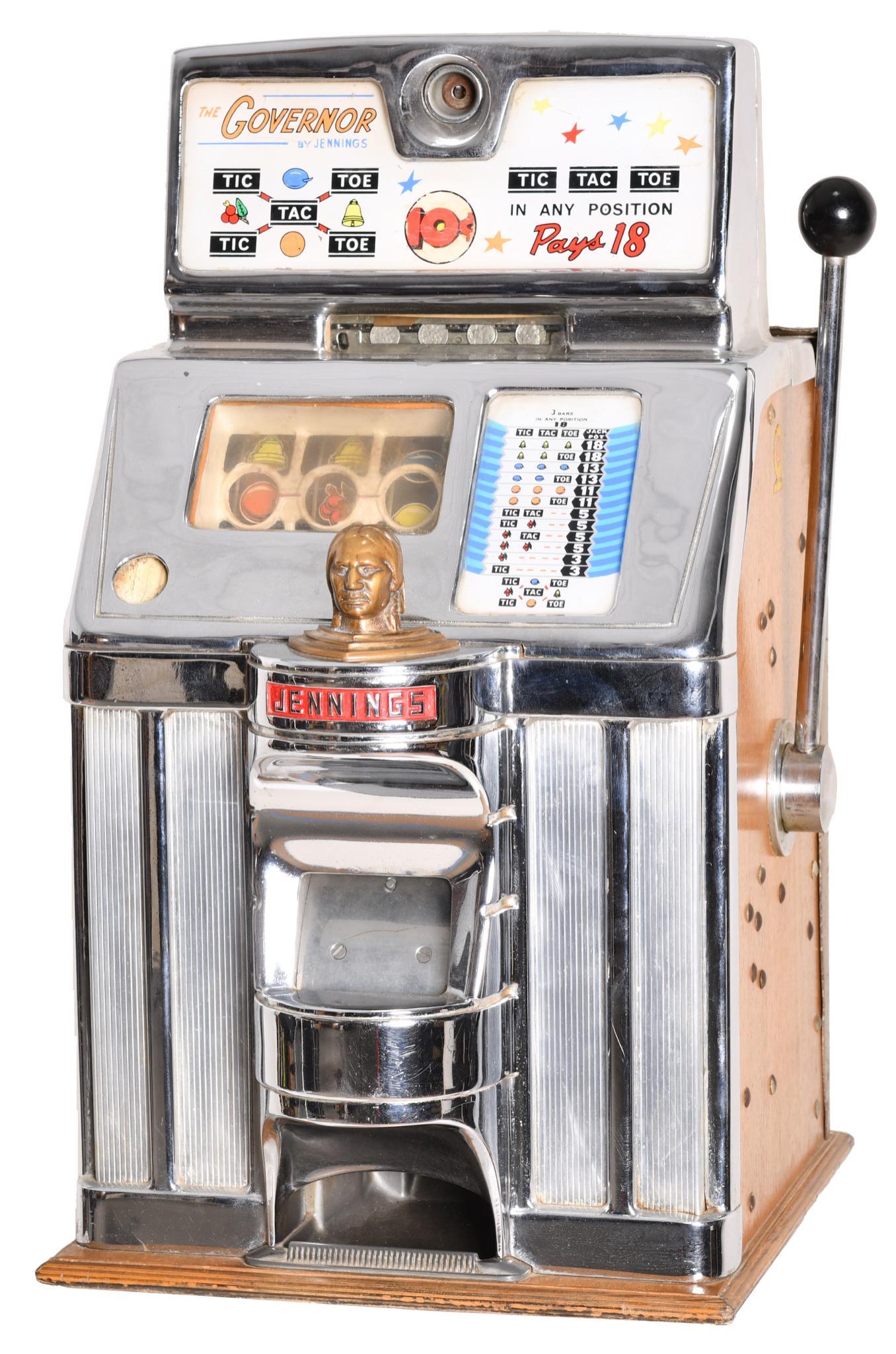 1949 Jennings Sun Chief 10 cent slot machine with oak - May 29, 2013 ...