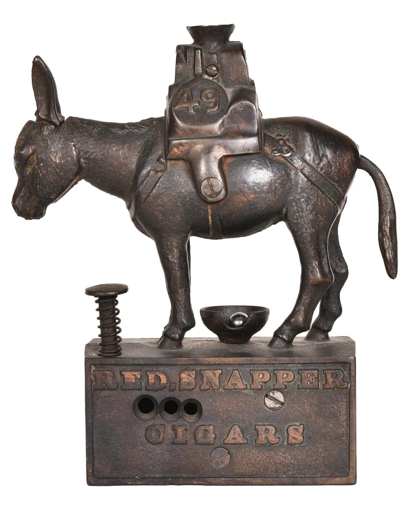 Red Snapper Cigar Brass Donkey Cigar Cutter