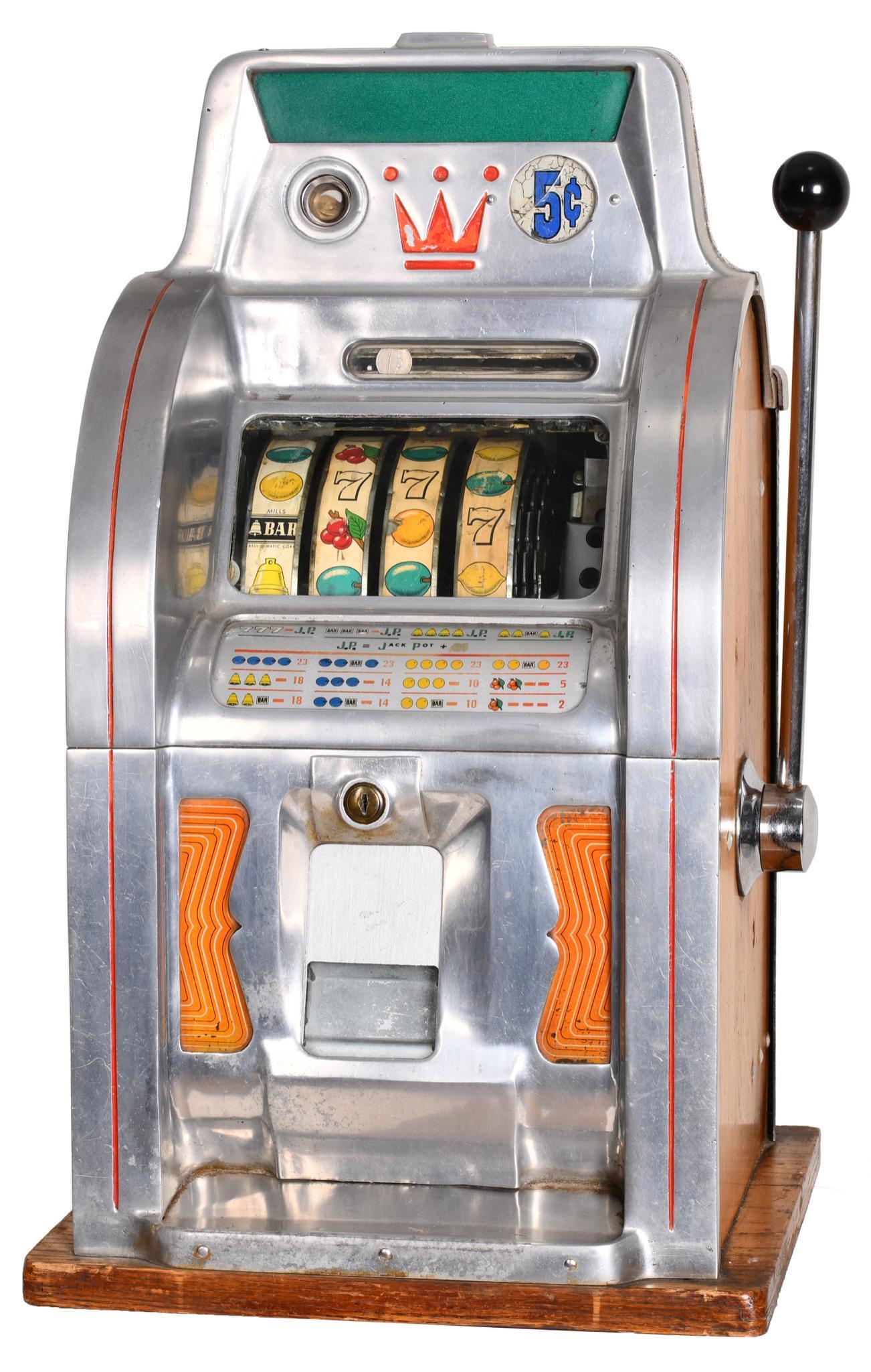 Mills 'Bell-O-Matic' 21-Bell 5c Slot Machine - Sep 17, 2017 | Leonard ...