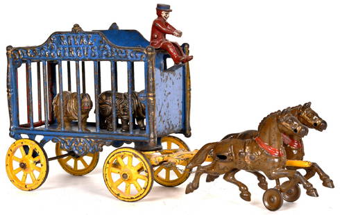 Hubley Royal Circus Rhino Van Wagon