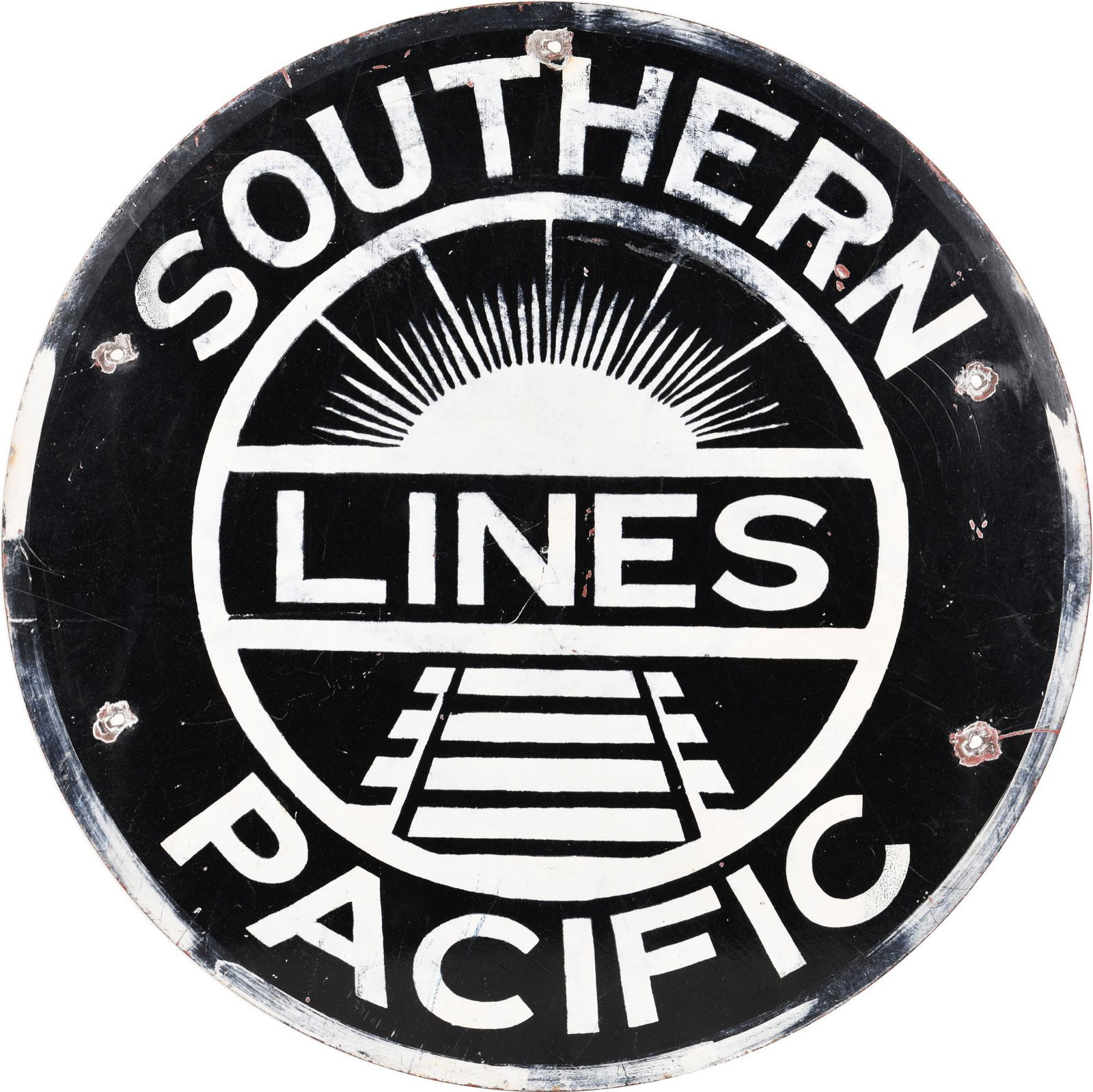 Southern Pacific Lines Metal Sign - Apr 10, 2021 | Route 32 Auctions in IN