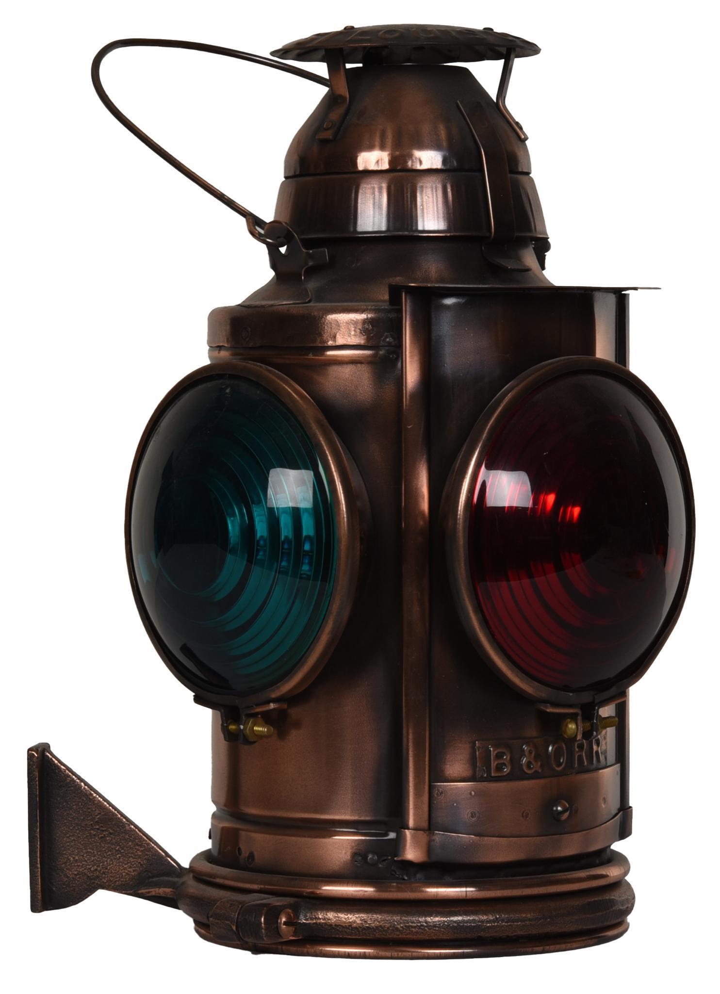 Handlan 4-Way Copper Railroad Switch Lantern B&O RR. - Apr 10, 2021 ...