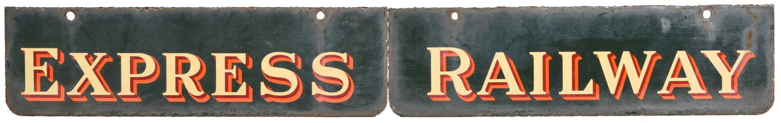 Railway Express Porcelain Sign - Apr 10, 2021 | Route 32 Auctions in IN