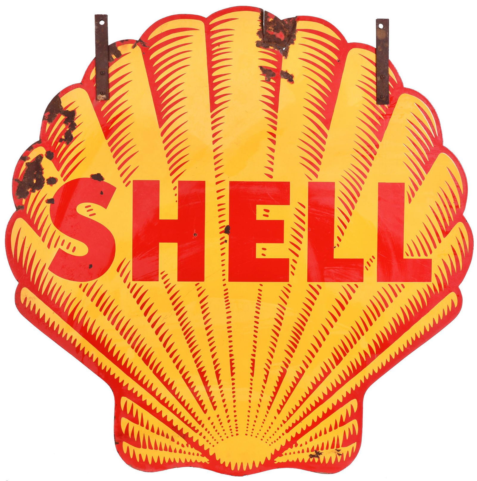 Shell Pecten Sign "sharks Tooth"