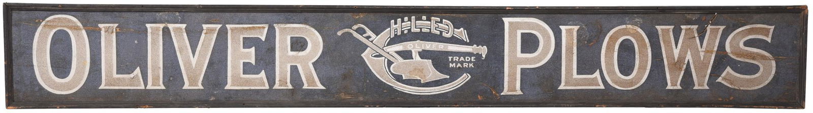 Oliver Plows Smaltz Wooden Sign