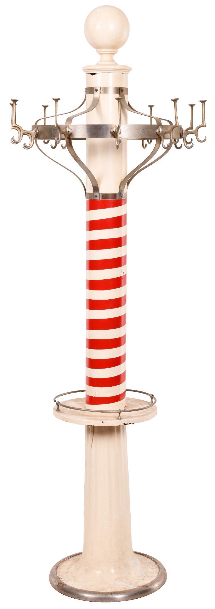 For Auction: Koken Barber Shop Coat/Hat Rack Floor Stand (#0657) on Jun ...