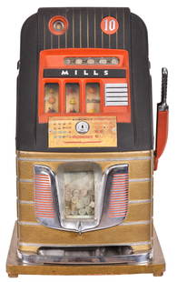 Slot Machine, Mills Sega Bell, 10 Cent High Top,