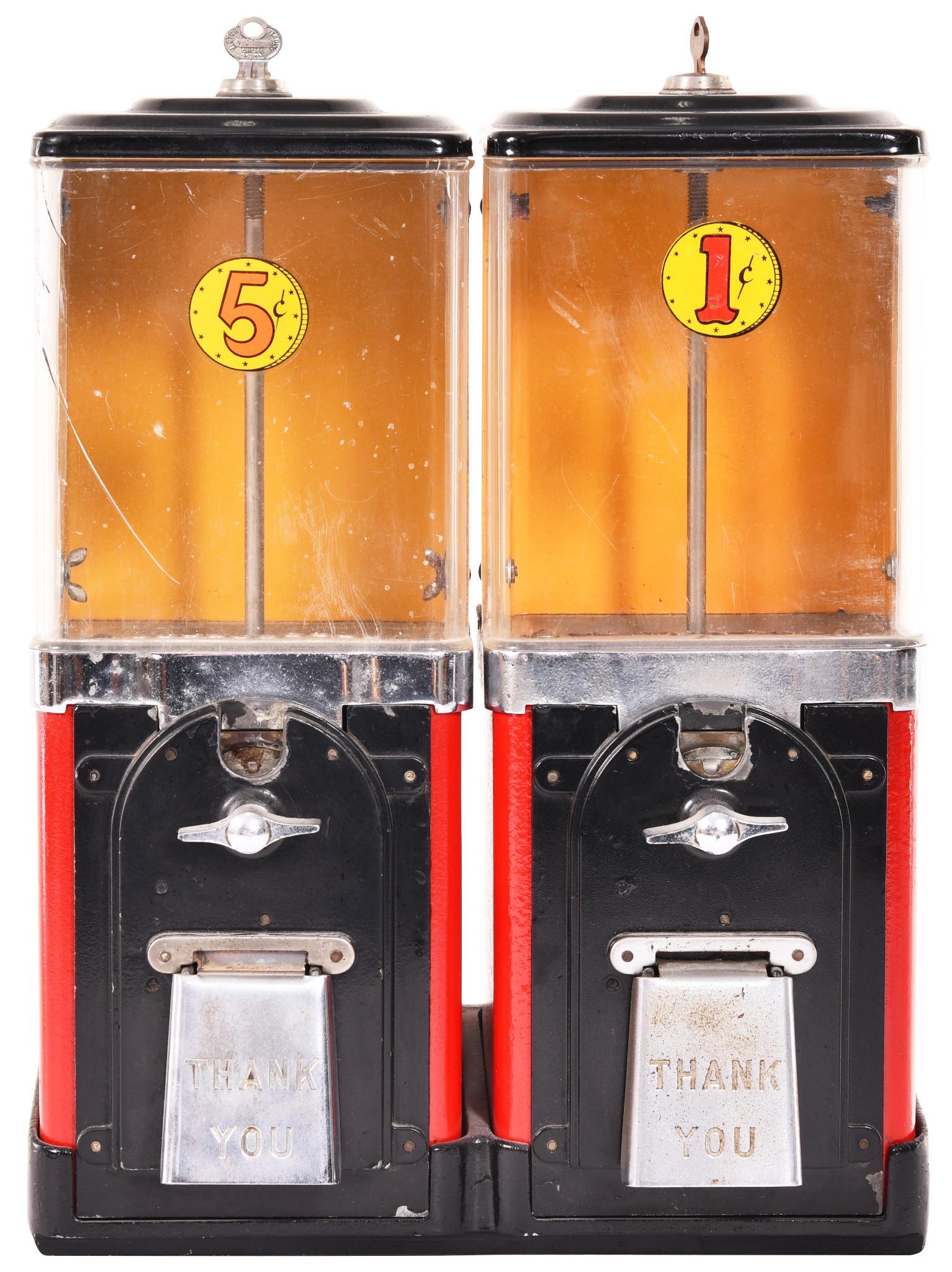 1 & 5 Cent Double Vending Machine