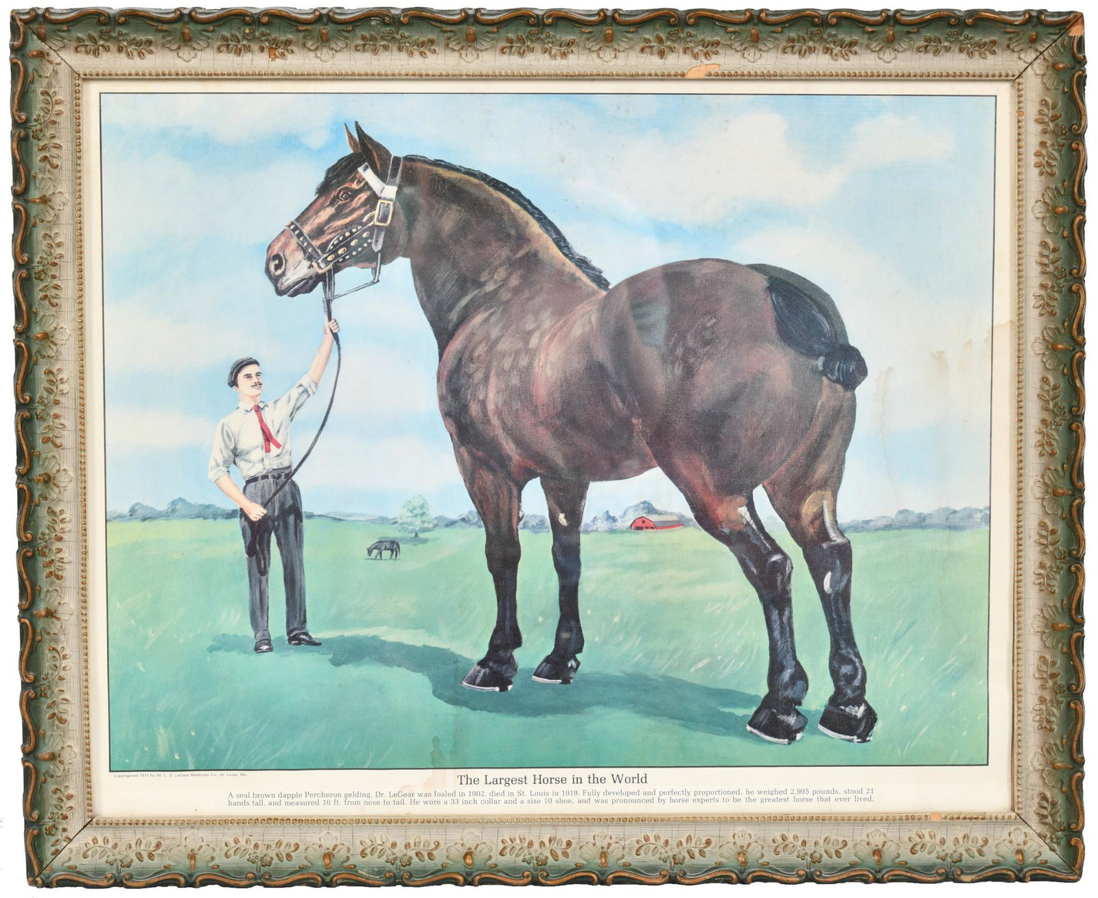 Dr. LeGear's "The Largest Horse In The World" Painting (#1092) on Aug ...