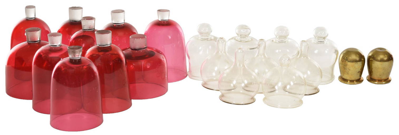 21 Blood Letting Glass Cups