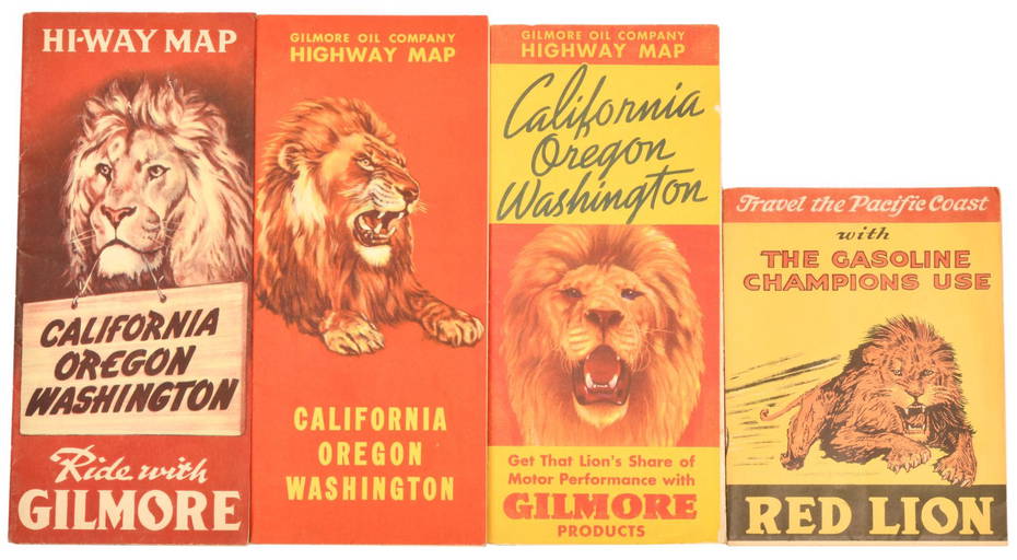 4-Gilmore Gasoline Service Station Road Maps (#0176) on Feb 05, 2022 ...