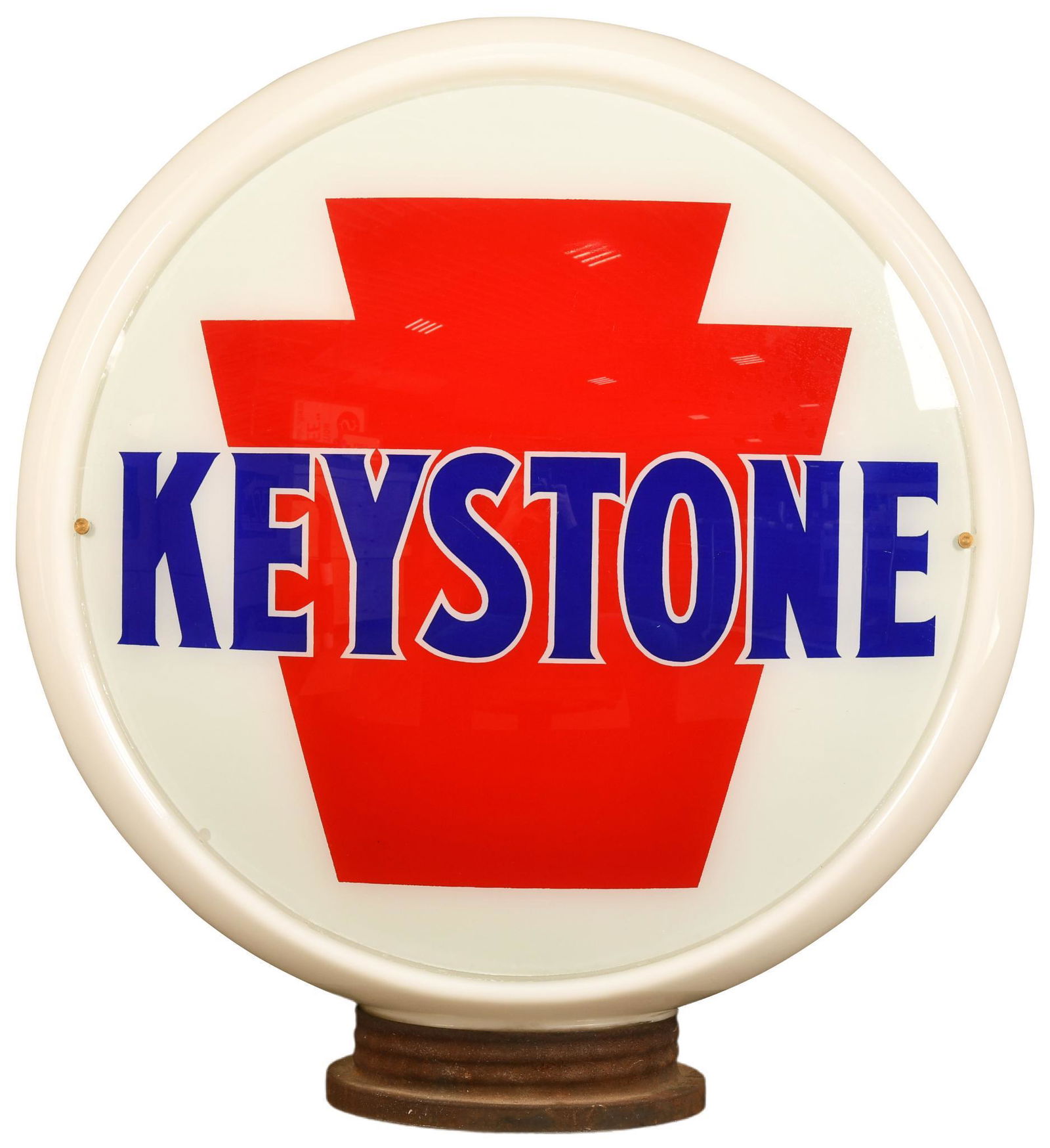 Keystone Gas Pump Globe (#0220) on Apr 30, 2022 | Route 32 Auctions in ...
