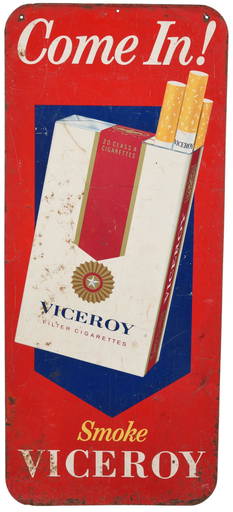 Viceroy Come In! Metal Sign - Mar 12, 2022 | Route 32 Auctions in IN