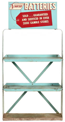 Varcon Batteries Metal Sign & Display Rack