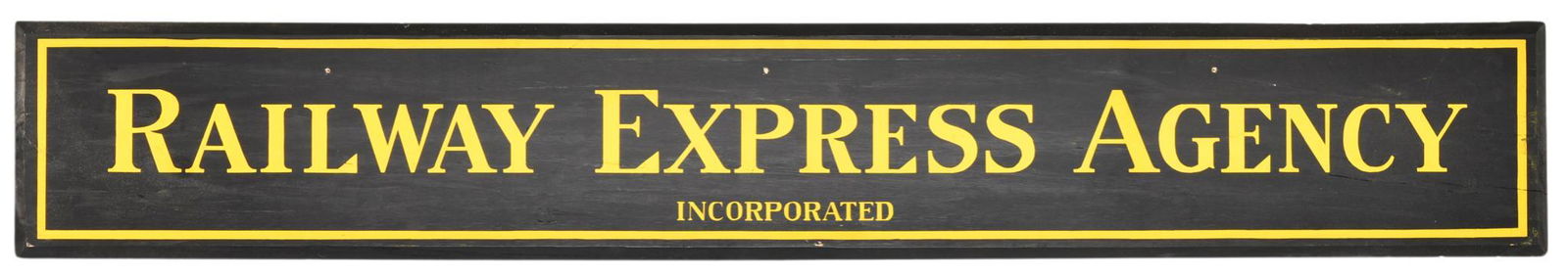 Railway Express Agency Wood Sign