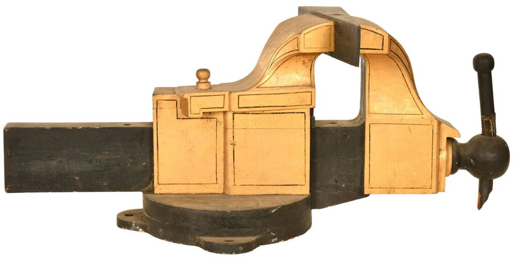Large Scale Wooden Vise Model