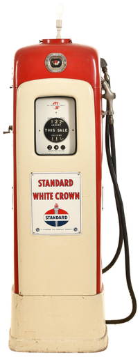Restored Ms Wayne Model 80 Tall Base Gas Pump