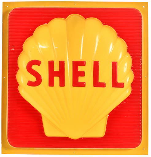 Shell Plastic Sign Insert