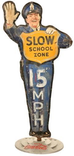 Coca Cola Policeman on Base (#0080) on Aug 19, 2022 | Route 32 Auctions ...