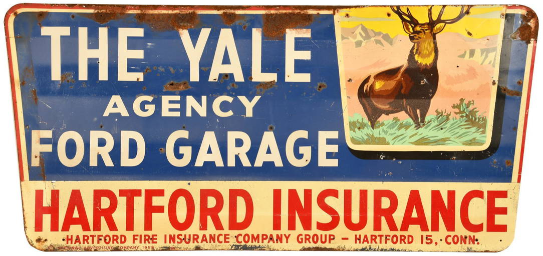 Yale Ford Garage Hartford Insurance Sign (#0120) on Aug 19, 2022 ...