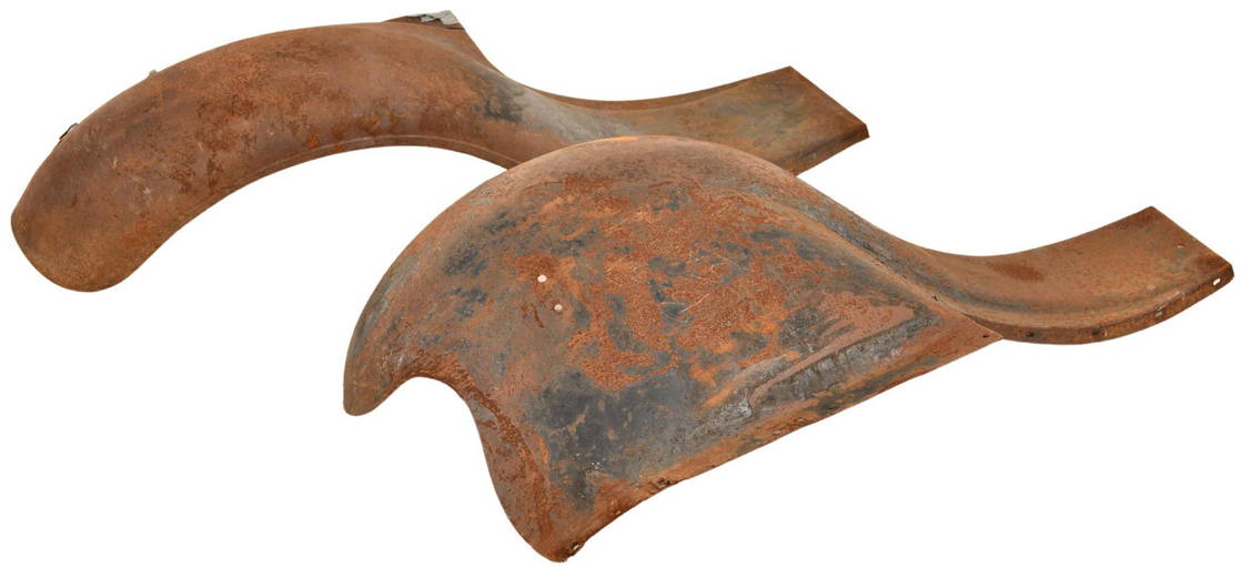 Pair of 28-29 Ford Model A Front Fenders (#0013) on Oct 08, 2022 ...