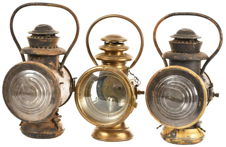 3 Early Auto Lanterns