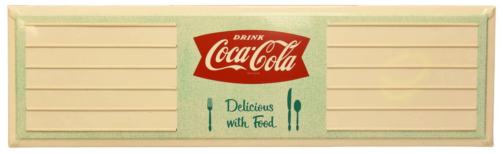 Nos Drink Coca Cola Fishtail Menu Board