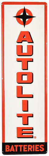 Autolite Batteries Vertical Sign