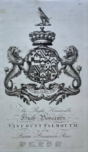 Joseph Edmondson Coats Of Arms For Viscount Falmouth