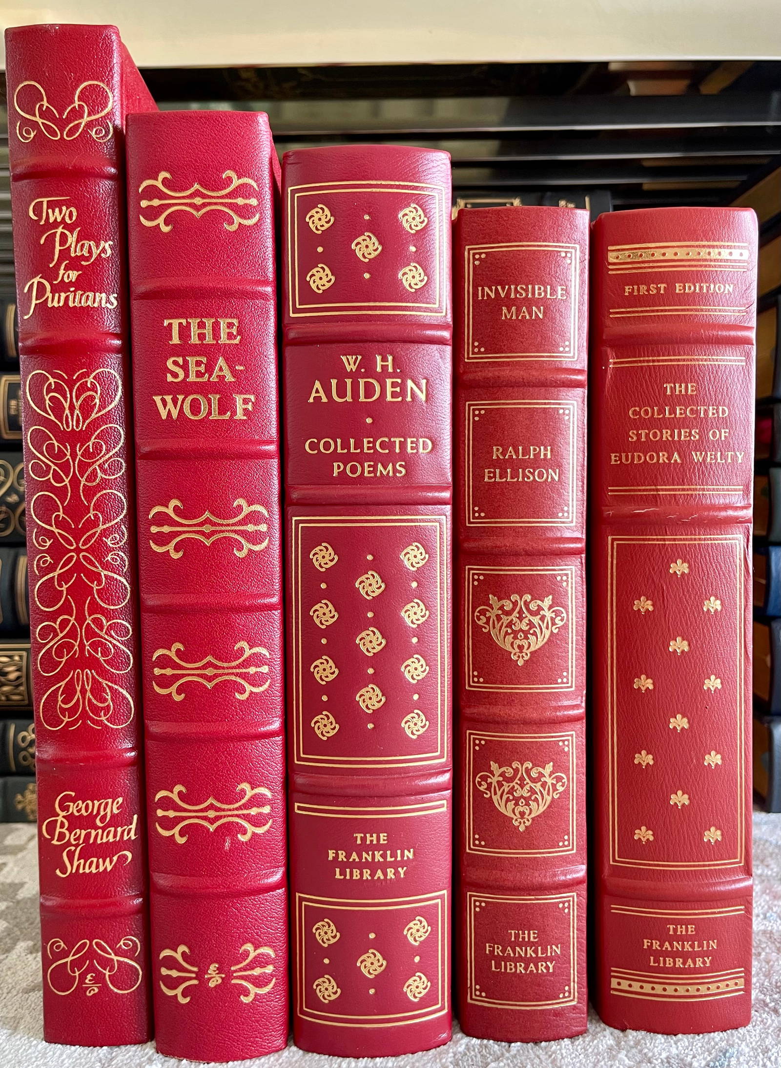 Buy Lot Of 5 Red Books The Franklin Library | Marnie Collection Auction ...