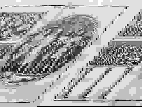 Ancient Rome Lion Hunting Engraving Circa 1720 Auction