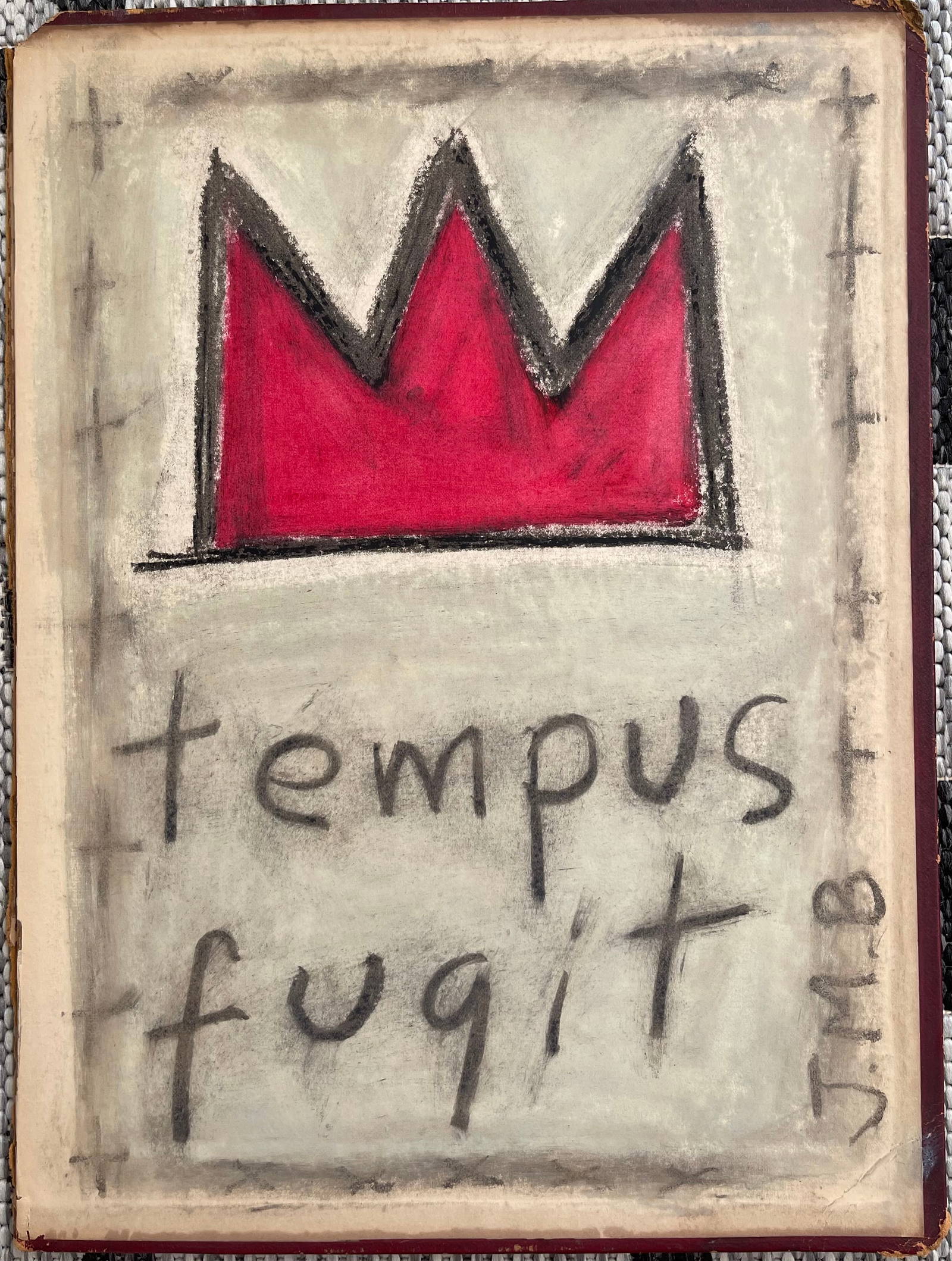 Outsider Art Painting Tempus Fugit Auction