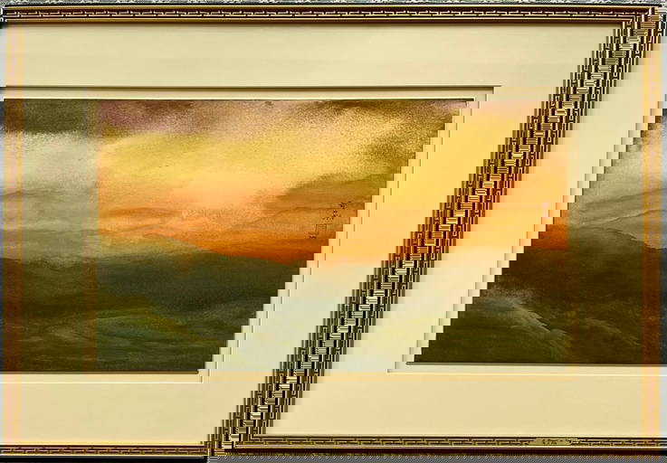 Mid Century Original Watercolor Jo Kelly "a Moment In Time"